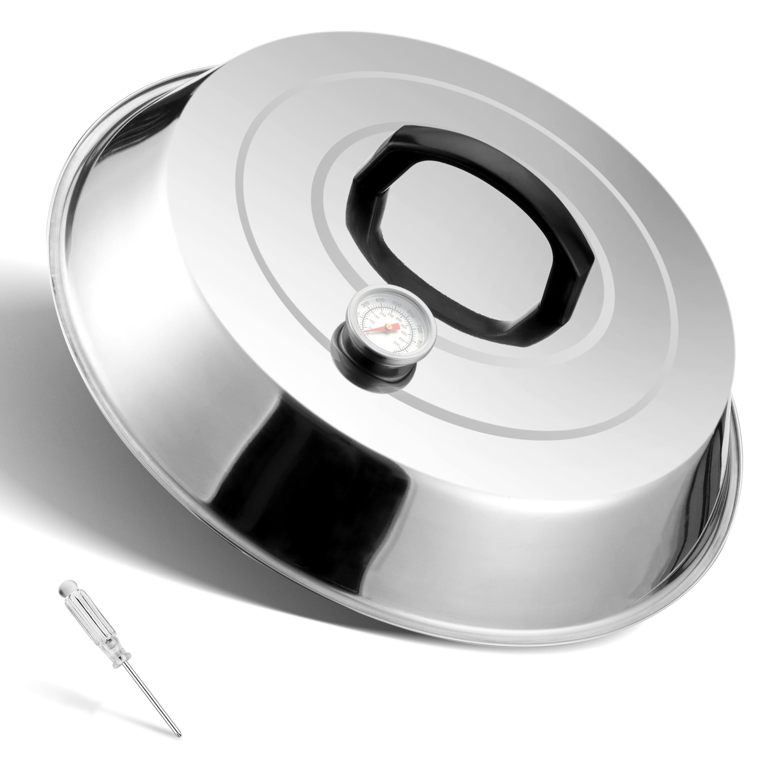 Snapklik.com : 12 Inch Basting Cover For Griddle, Leonyo Melting Dome ...
