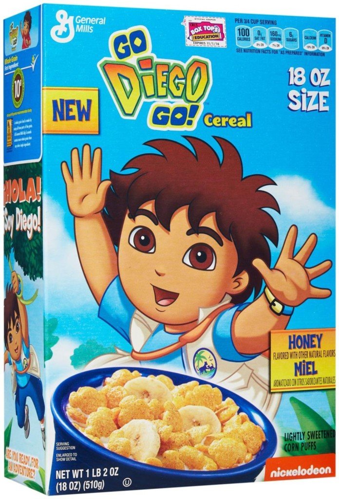 Amazon.com : Go Diego Go! Honey Cereal, 18 oz : Everything Else