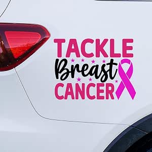 Amazon.com - Tackle Breast Cancer Stickers for Breast Cancer Awareness ...