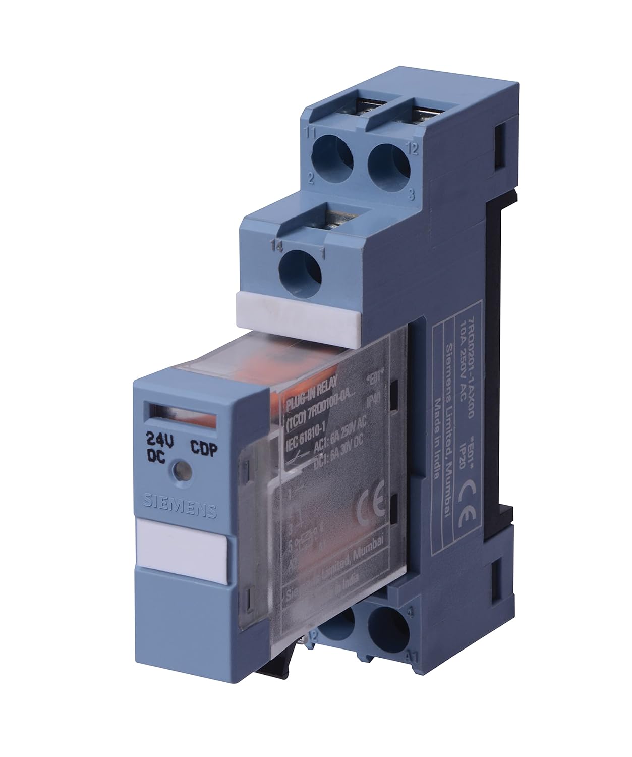SIEMENS Plug In Relay (13.5 x 3.5 x 4.5 CM) (7RQ01000AP10) : Amazon.in ...