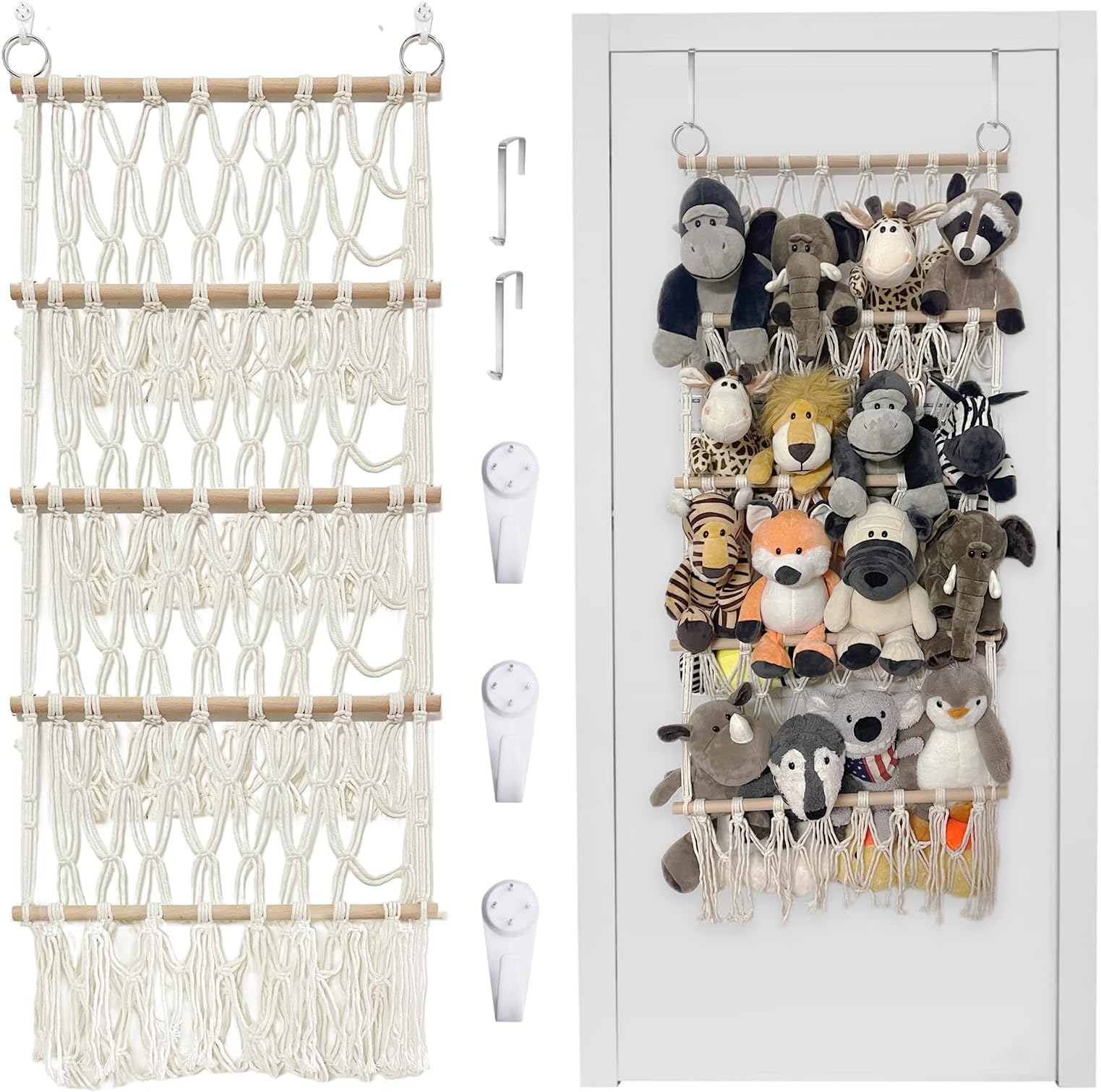 Amazon.com: Tdymzdw Stuffed Animal Storage Hammock or Net - Cute ...