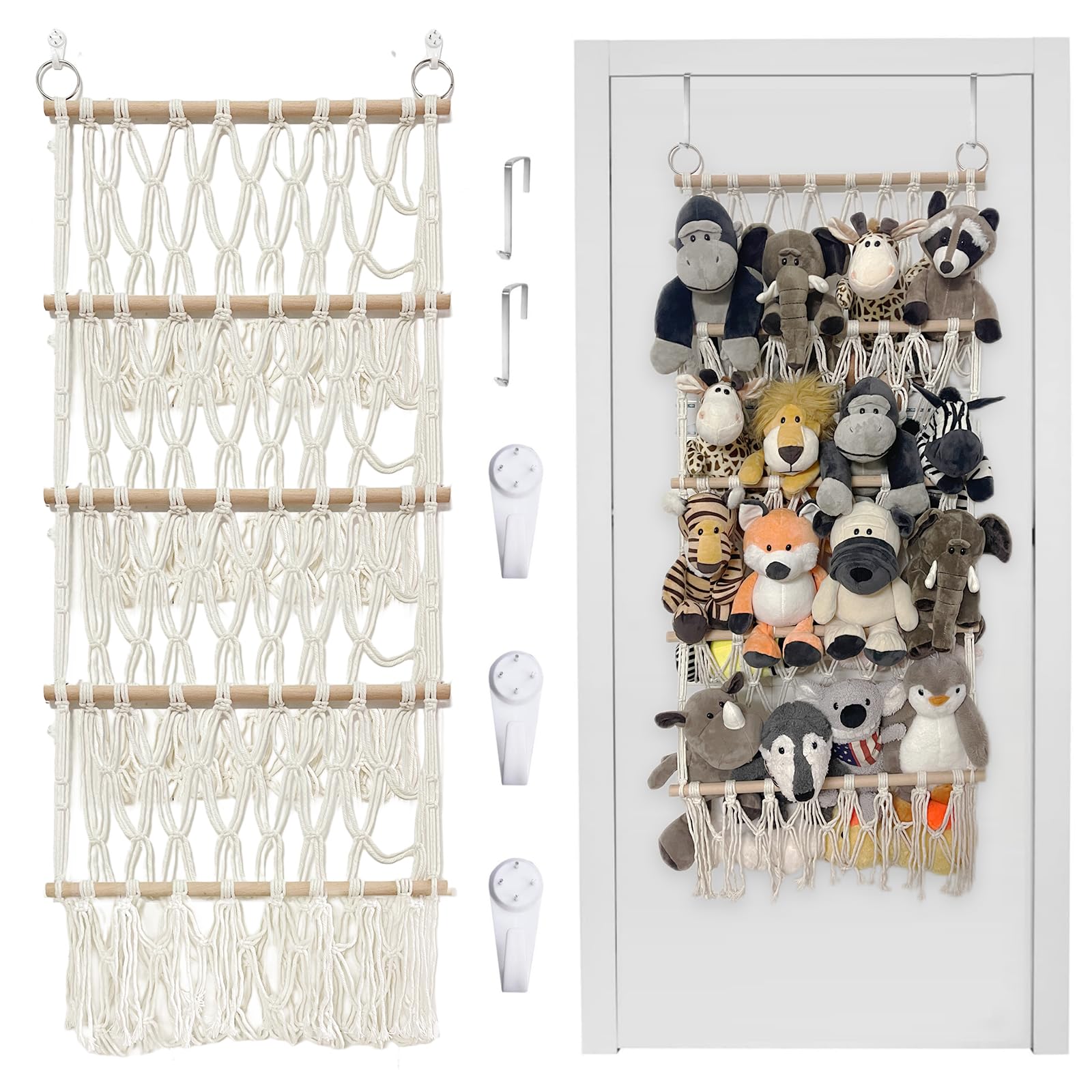 Amazon.com: DOEGUAIY Stuffed Animal Net or Hammock Handmade Toy Hammock ...