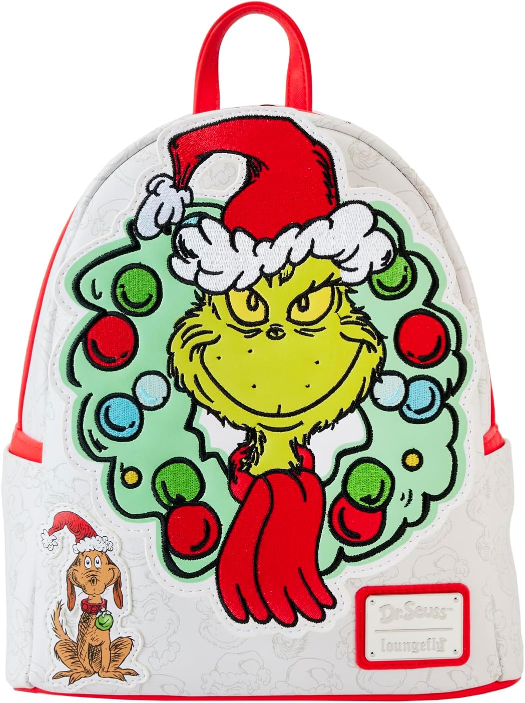 Amazon.com: Loungefly Dr. Seuss: Grinch Mini-Backpack, Amazon Exclusive ...
