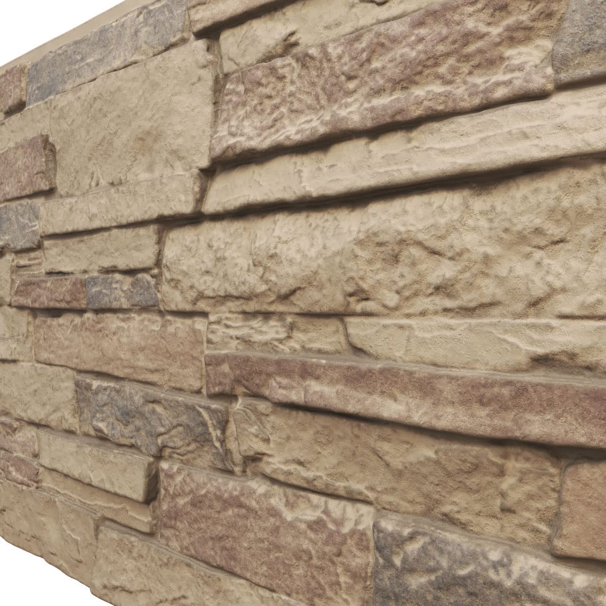 Ekena Millwork 49"W x 25 1/2"H x 1 1/4"D Acadia Ledge Stacked Stone ...