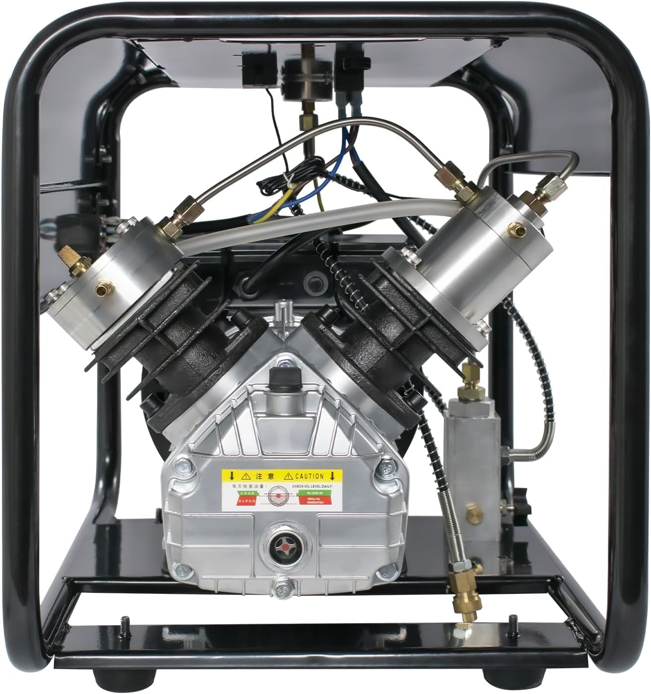 TUXING 4500Psi Double Cylinder Pcp Air Compressor, Scuba Air Compressor ...