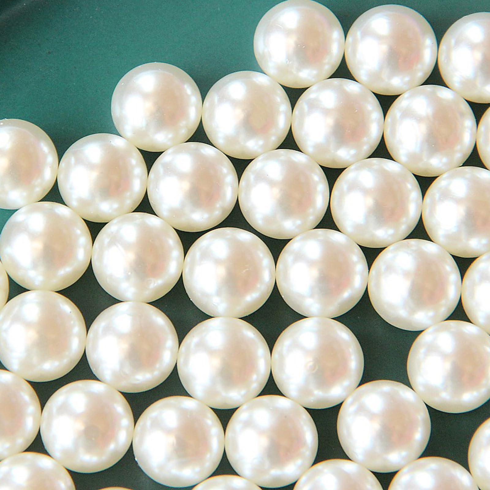 Amazon.com: Sukiiy 500PCS No Hole Pearls Vase Fillers, 10MM Ivory ...