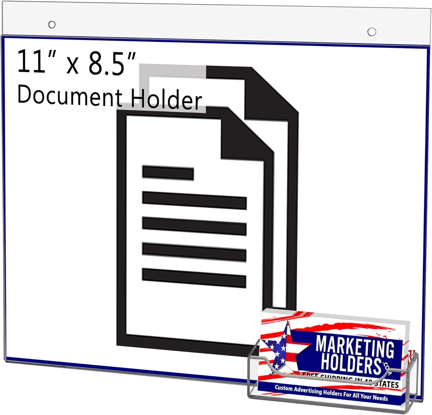 Amazon.com: Marketing Holders 11"W x 8 1/2"H Sign Frame Wall Mount with ...