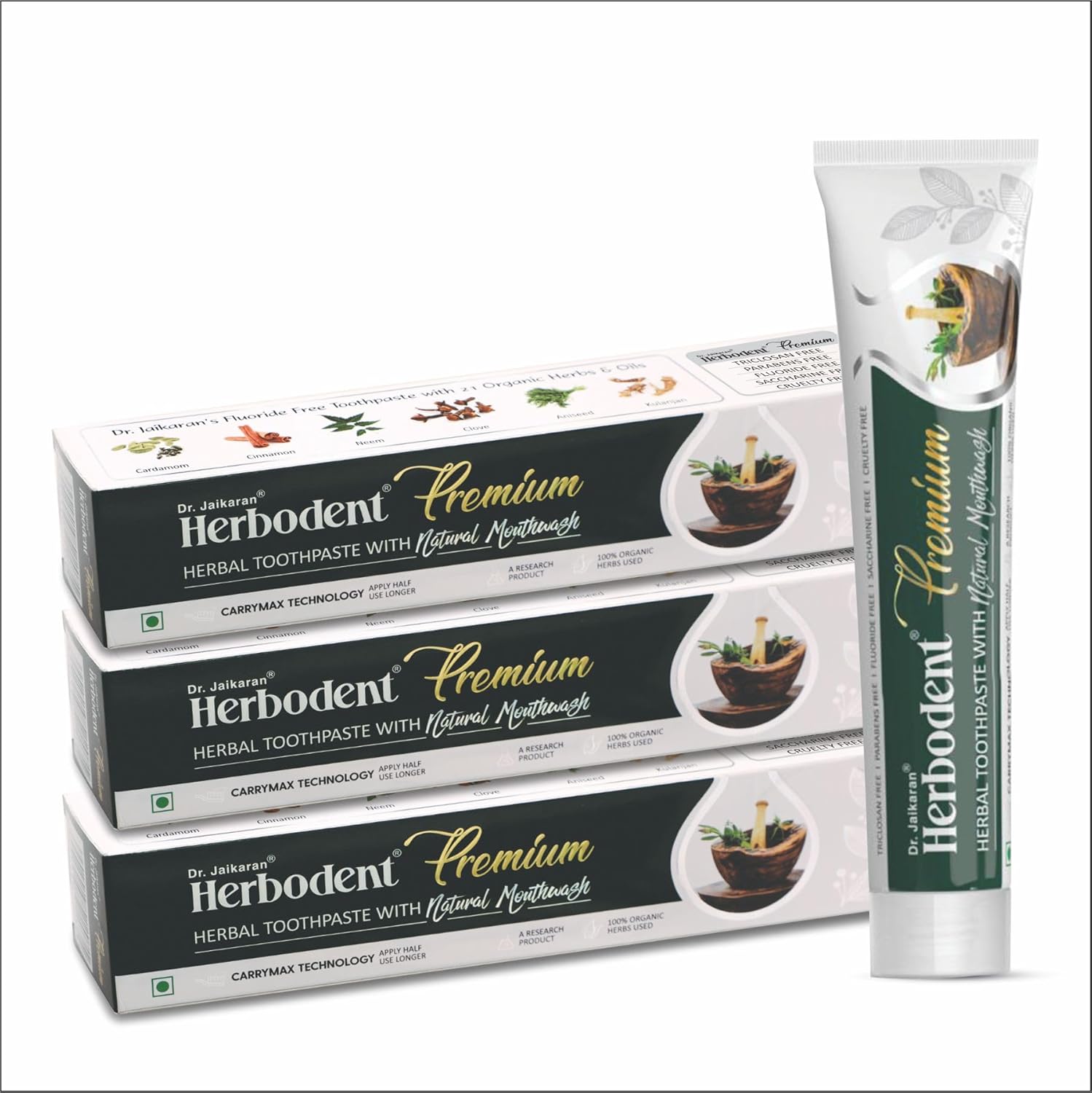 Buy Herbodent® Premium Toothpaste - A Unique Blend of 21 Herbs Like ...