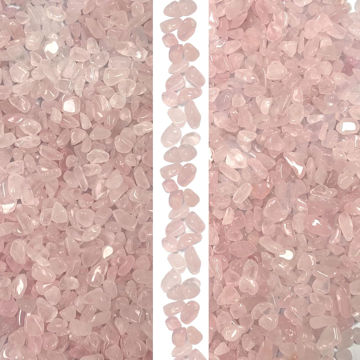 Amazon.com: gemshan Crushed Crystal Chips 2LB Rose Quartz Chips Gravel ...