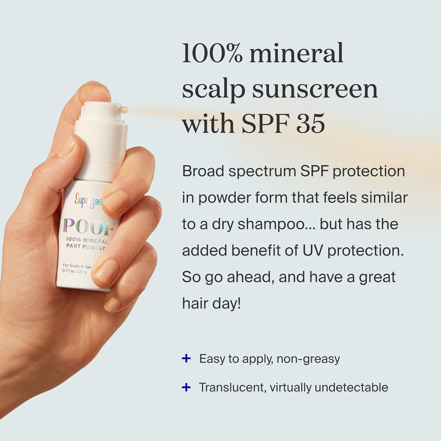 Supergoop! Poof 100% Mineral Part Powder, 0.71 oz SPF 35 PA ...
