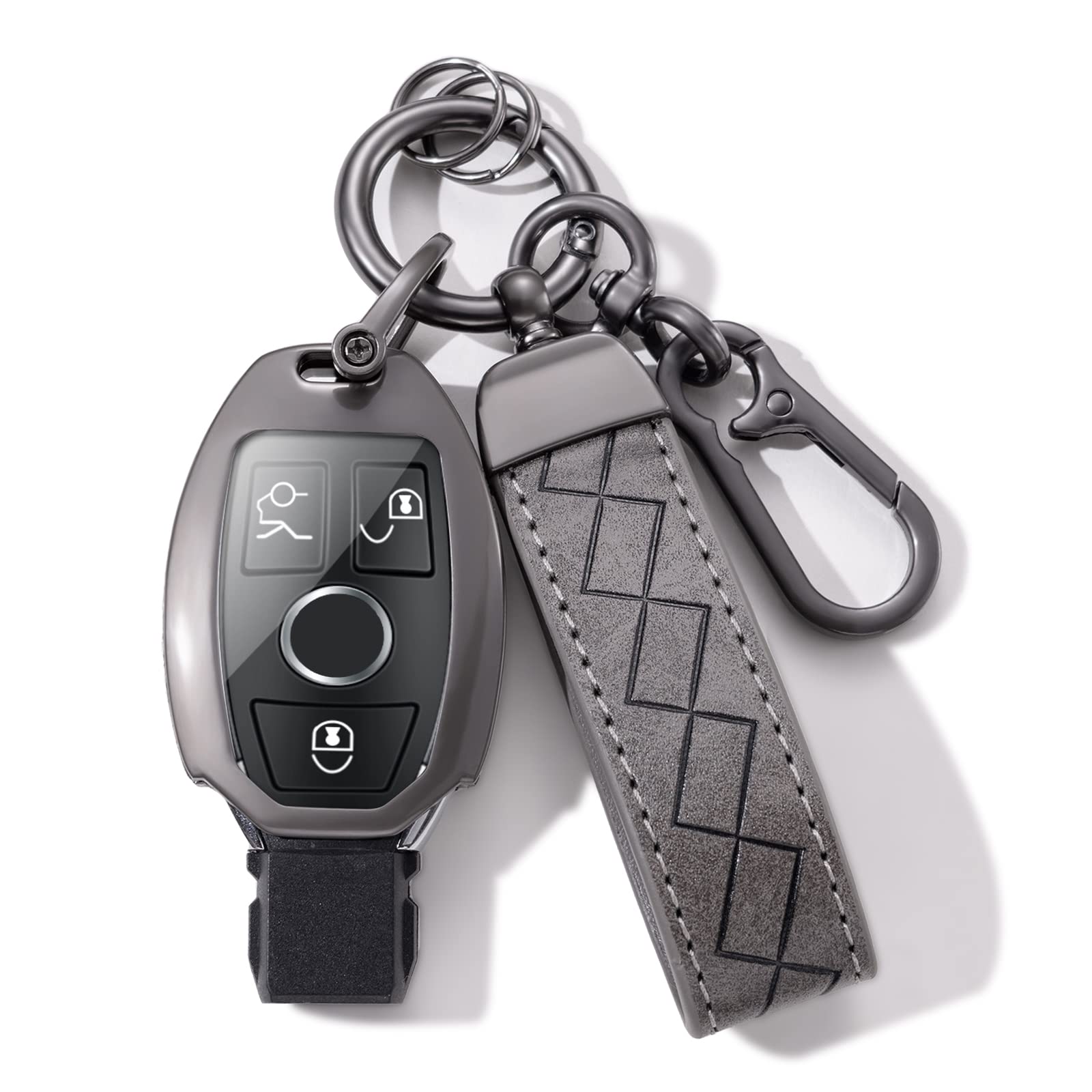 for Mercedes Benz Car Keychain/Car Key Fob Cover Compatible for Bens A ...