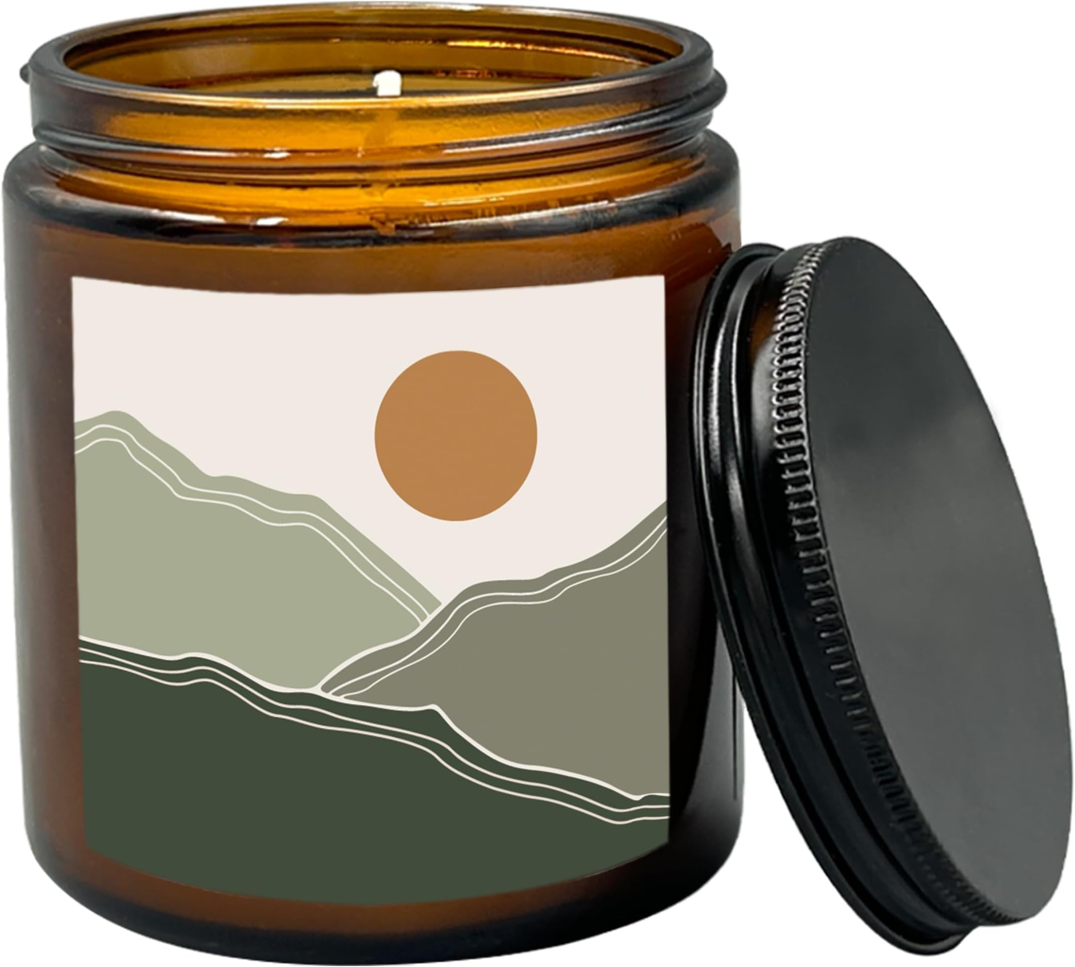 Amazon.com: HIWX Boho Sun Mountain Scented Candle, Boho Bohemian ...