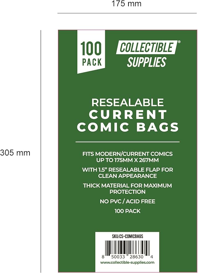 Amazon Resealable Current Comic Book Bags Sleeves Collectible amazon-resealable-current-comic-book-bags-sleeves-collectible