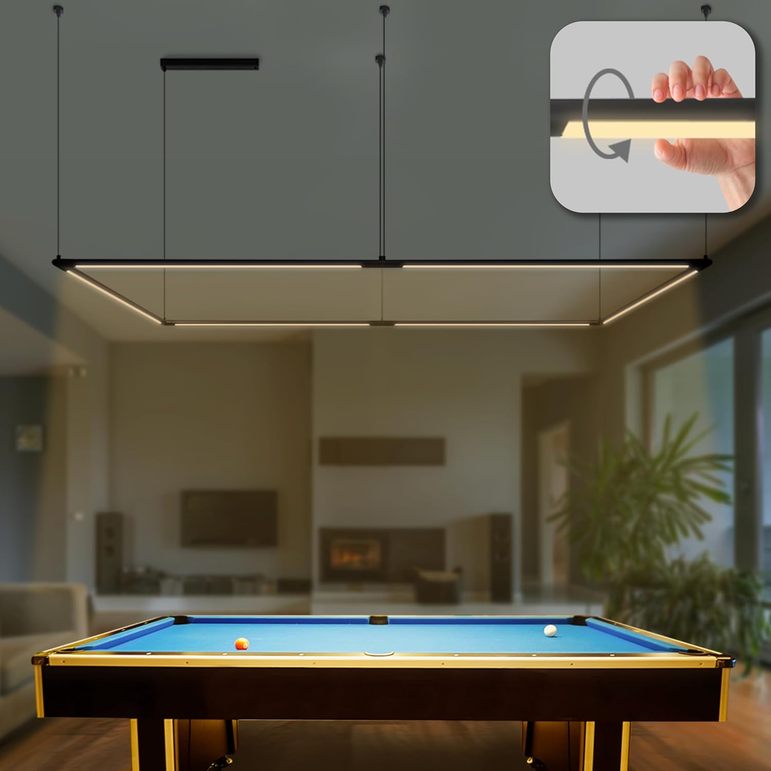 Amazon.com: Solvita Professional LED Billiard & Pool Table Lights, Non ...