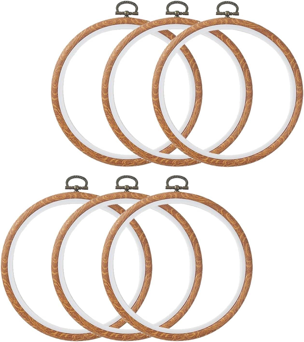 Amazon.com: KAERON 6pcs Embroidery Hoops 5.5 Inch Round Embroidery ...