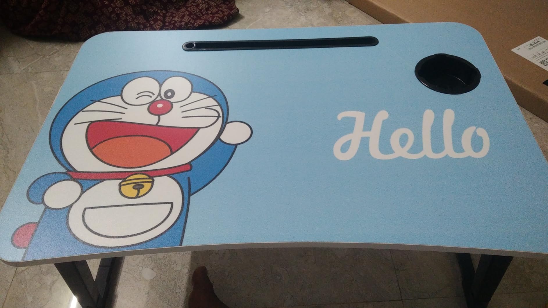 YOGIMART Hemberstar Study Table/Bed Table/Foldable And Portable Wooden/Writing Desk For Office ...