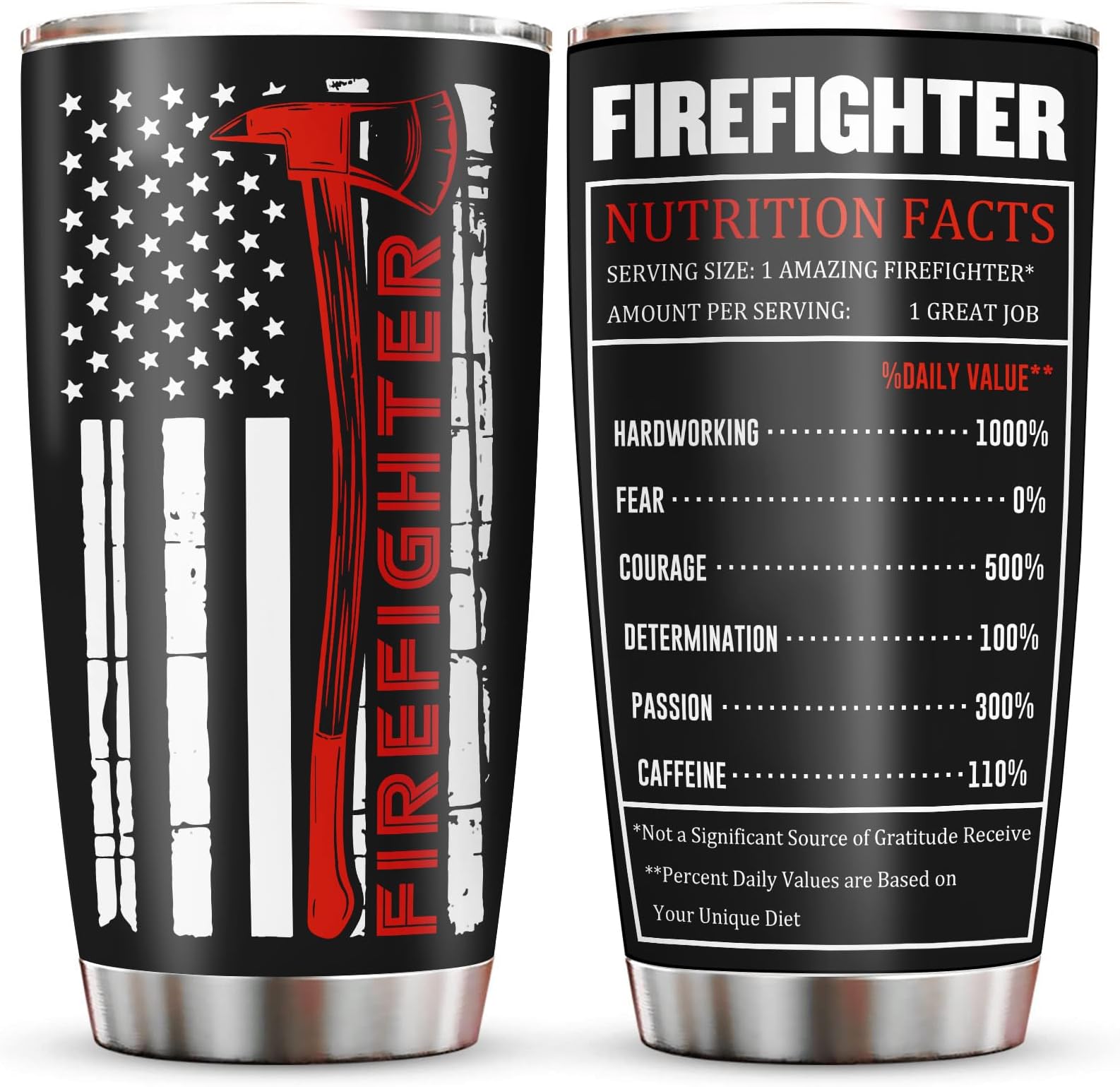 Amazon.com | Firefighter Insulated Tumbler - Great Engraved Gifts for ...