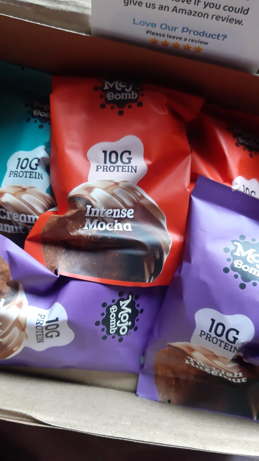 Mojo Bar Protein Bombs Variety Pack | Peanut Butter, Hazelnut & Mocha ...