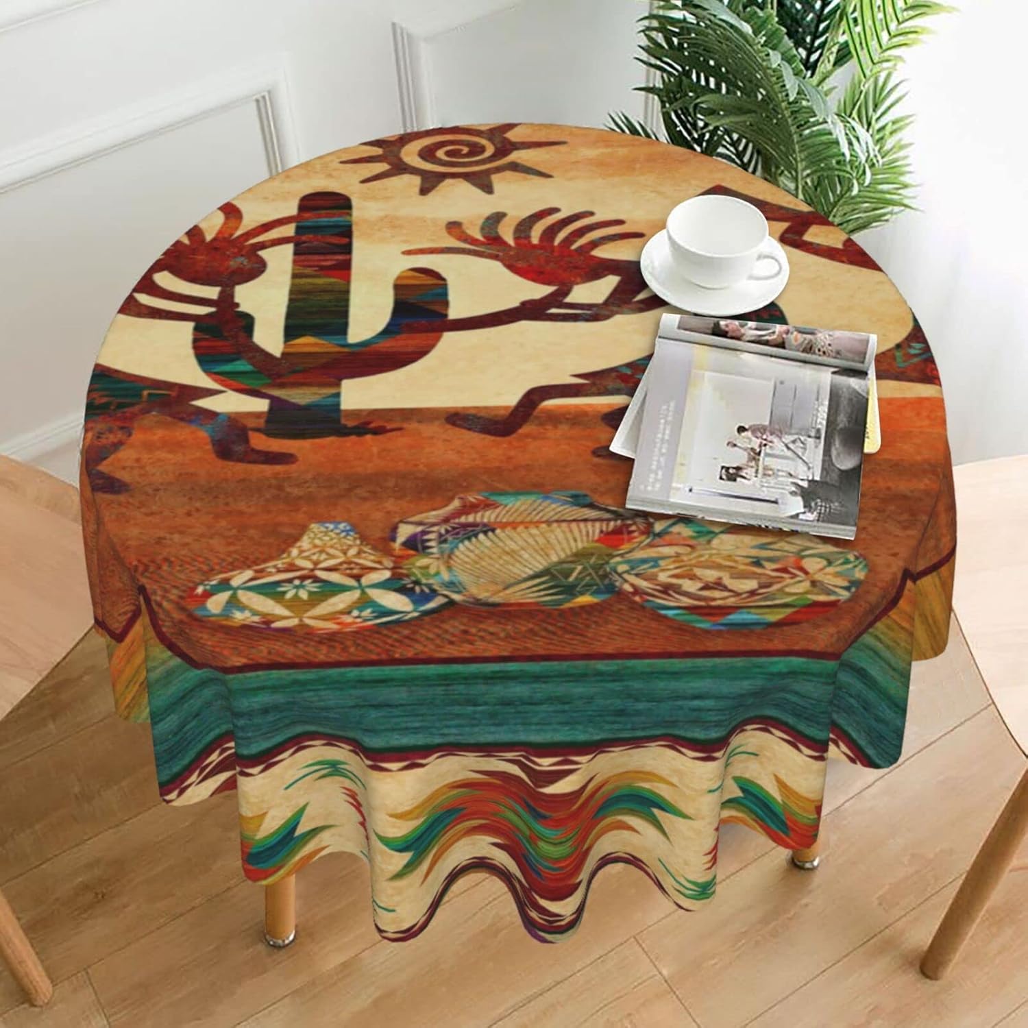 Amazon.com: ZHUBAJIE Round Tablecloth 60" - Southwest Native American ...
