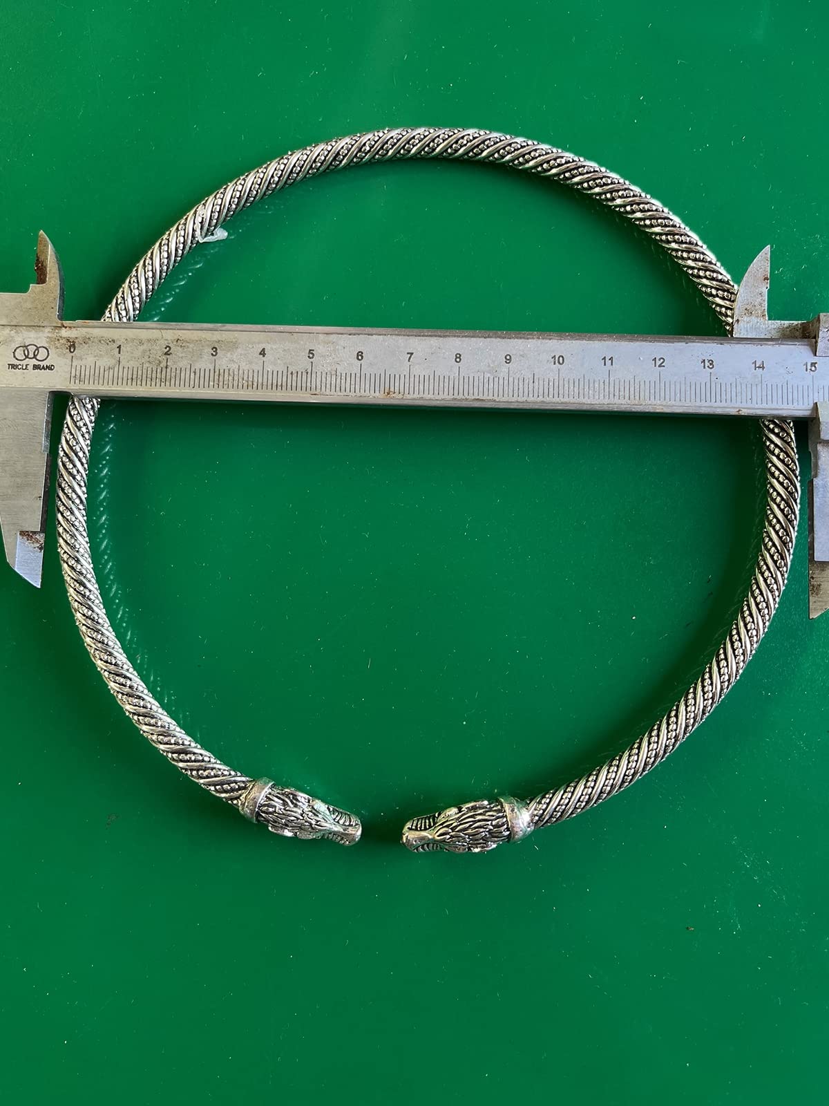 Buy Zonesbo Fenrir Wolf Torc Necklace | Viking Snake Crow Torcs/Torque ...