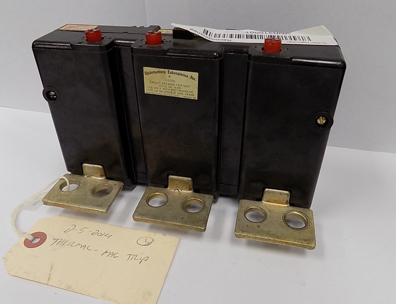 HNB3800T THERMAL MAGNETIC CIRCUIT BREAKER TRIP UNIT - 3 POLE 600V 800 ...