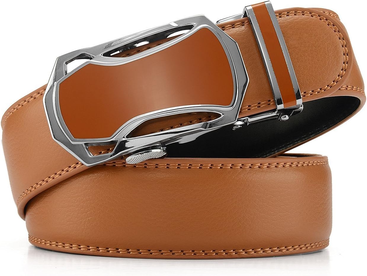 Amazon | [FleurUneffe] フルールアンフェ 帯カット可能 サイズ調整自由 穴無し オートロック ベルト メンズ 本革 おしゃれ カジュアル 紳士 ビジネス ゴルフ 白 ...