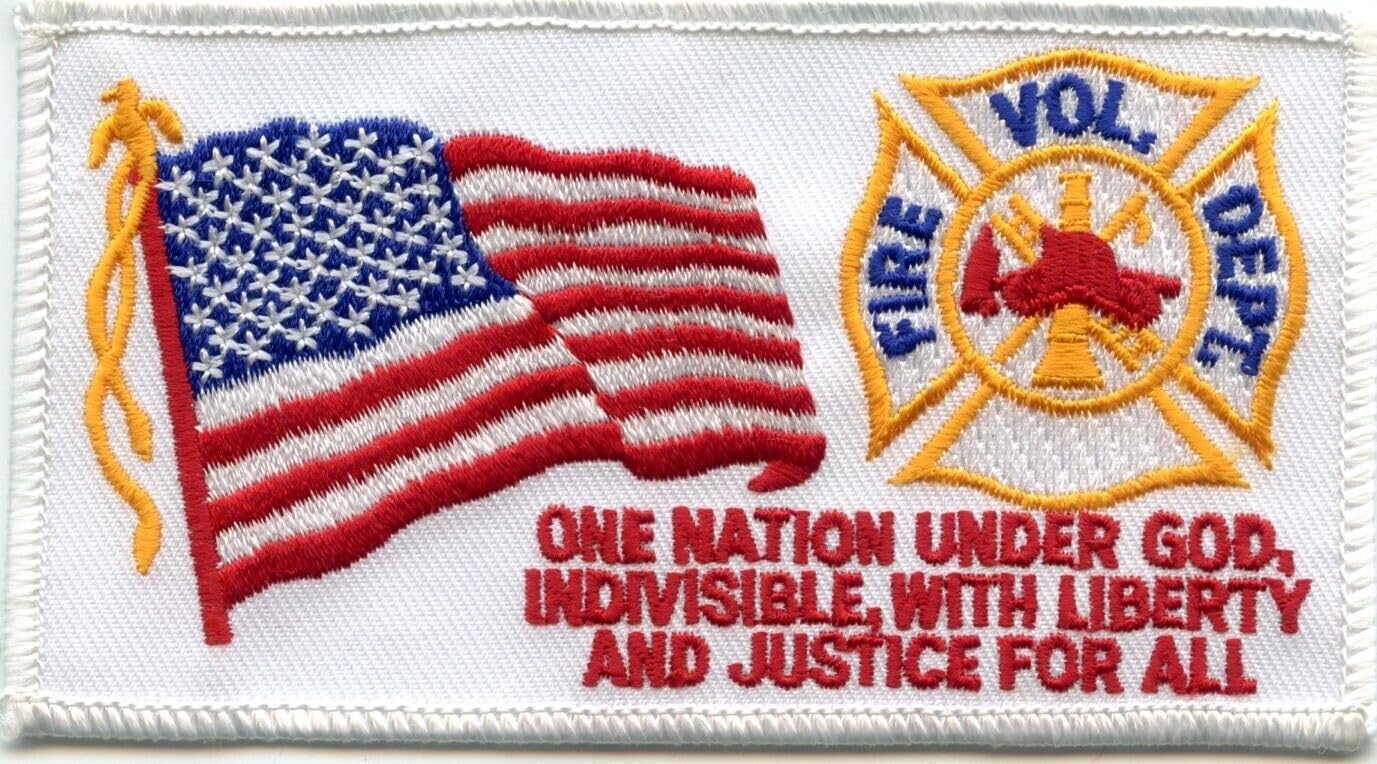 Amazon.com: Pledge of Allegiance American Flag Patriotic Volunteer Fire ...