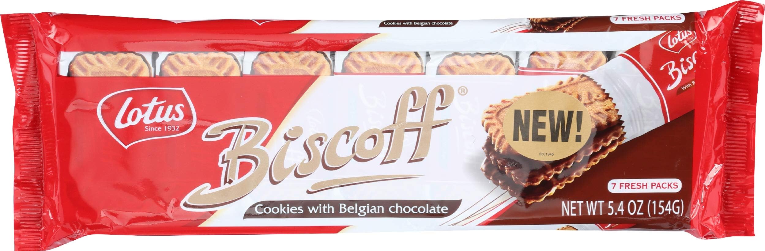 Amazon.com: Biscoff Cookies Original Singles Pack (64 Cookies / 17.6 oz ...