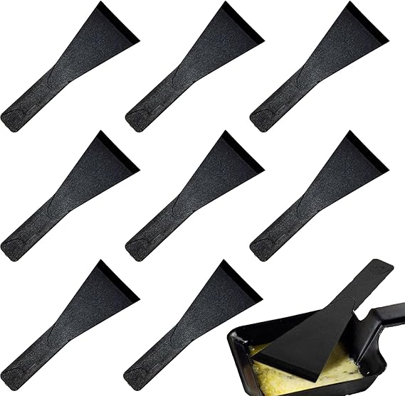 Pack of 8 raclette spatulas, non-stick raclette sliders for cheese ...