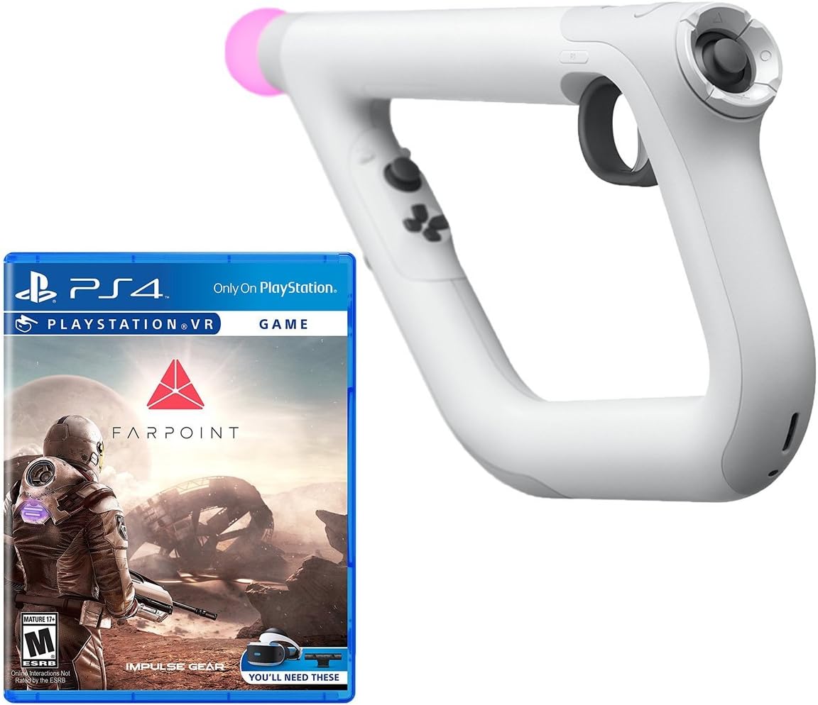 PlayStation 4 PSVR Farpoint and Aim Controller Bundle: PlayStation VR Game Farpoint y PSVR ...