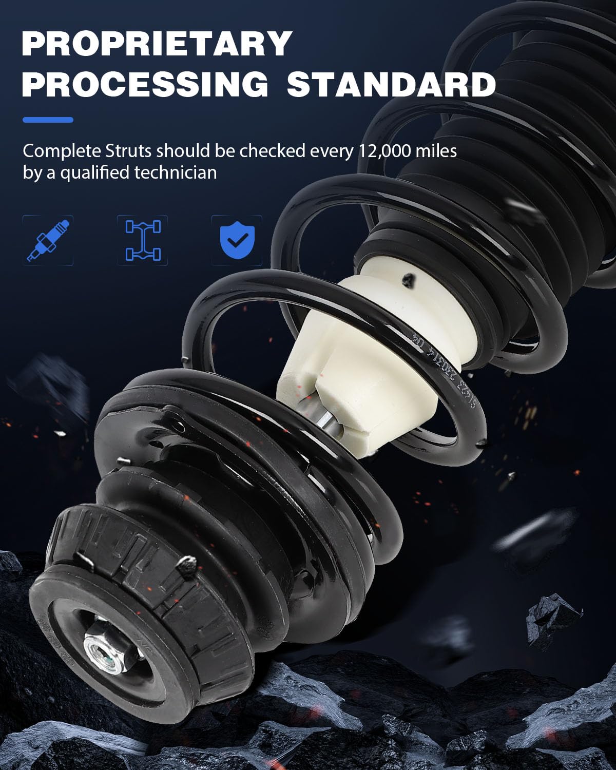 Snapklik.com : Complete Struts Spring Assembly Front Drive And ...