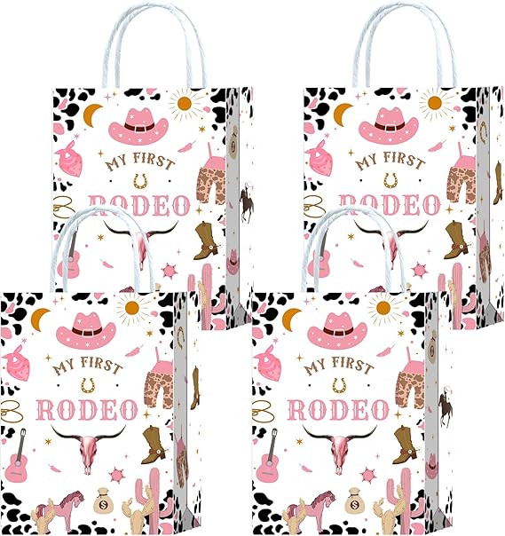 Amazon.com: 16 Pieces My First Rodeo One Birthday Party Favors Bags ...