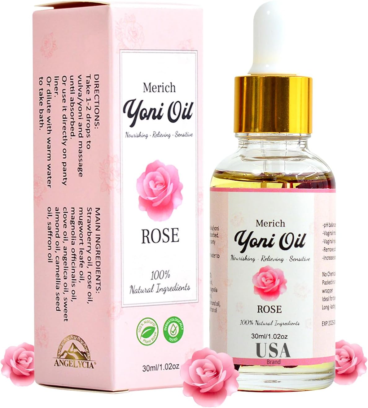 Amazon.com: MERICH Natural Yoni Oil | Feminine Yoni Detox Oil ...