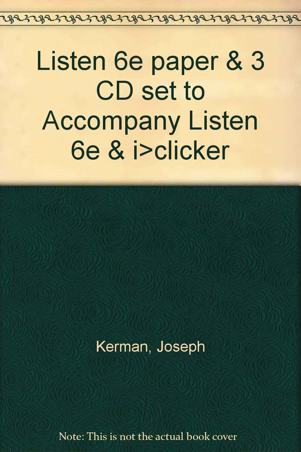 Amazon.com: Listen 6e paper & 3 CD set to Accompany Listen 6e & i ...