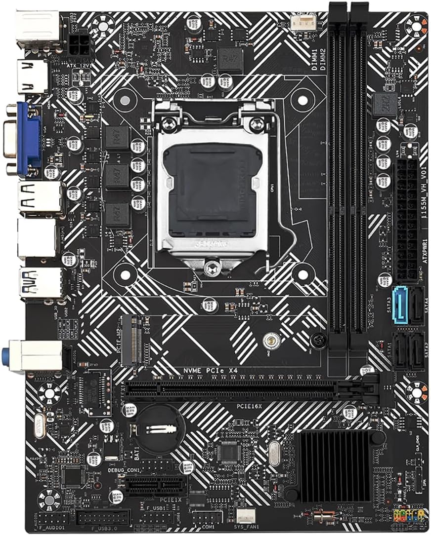 Amazon.com: Desktop Computer M-ATX Motherboard, DDR3 LGA1155 CPU for ...