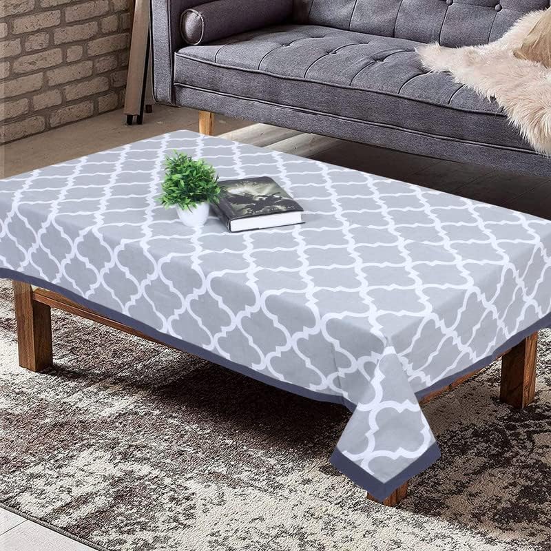 Buy Texstylers Grey Cotton 4 Seater Rectangular 40x60 Inches Center ...