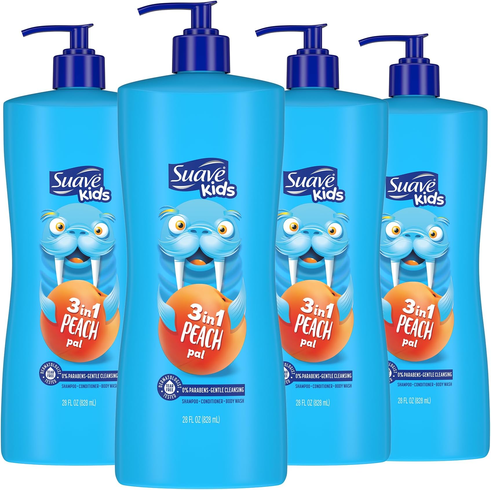 Amazon.com: Suave Kids 3-in-1 Tear Free, Body Wash, Shampoo and ...