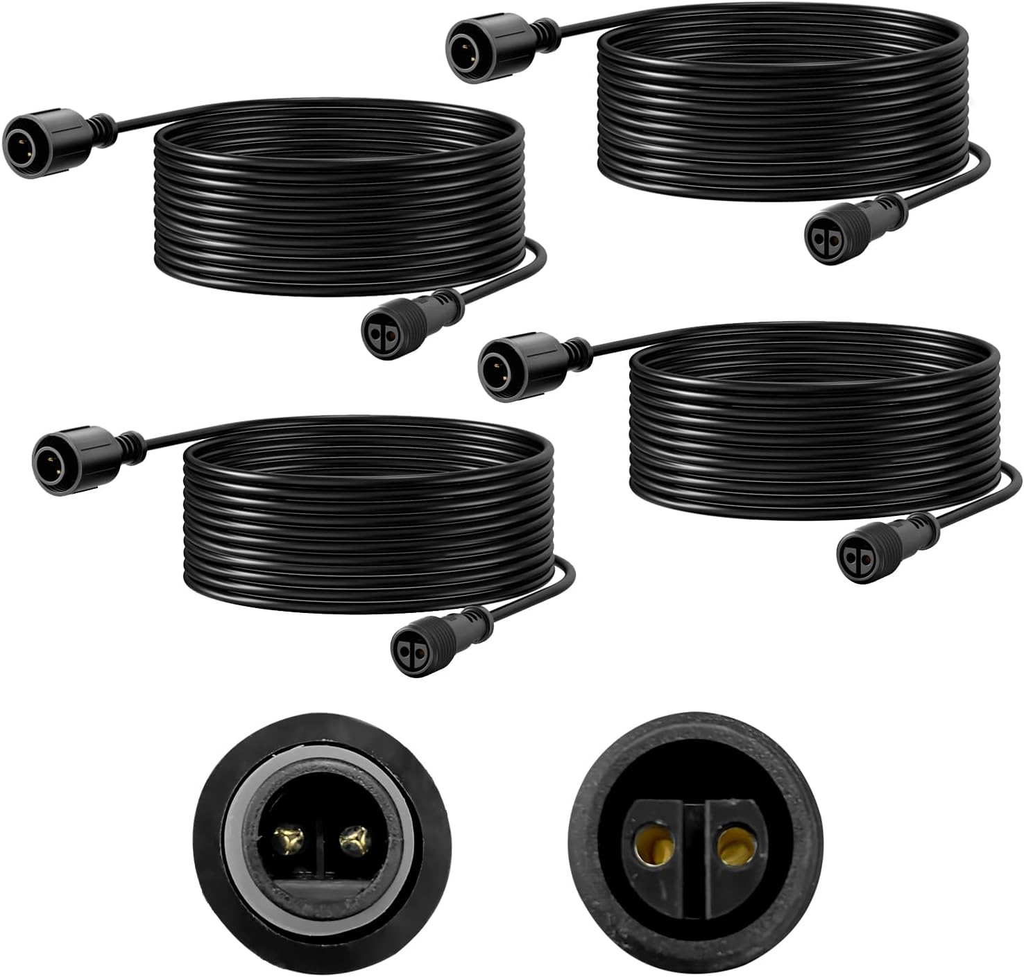 Amazon.com: WOOLZ 2pcs 6.5ft Extension Cord (with 2-PIN) is Designed ...