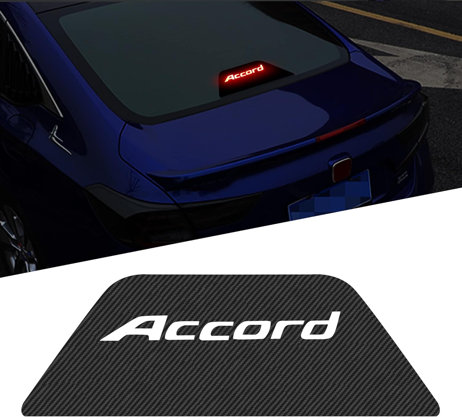 Amazon.com - TOMALL High Brake Light Sticker Compatible with Honda ...