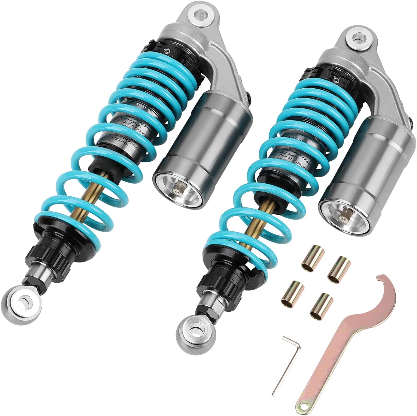 Amazon.com: Mallofusa 320mm Pair Motorcycle Rear Air Shock Absorbers ...