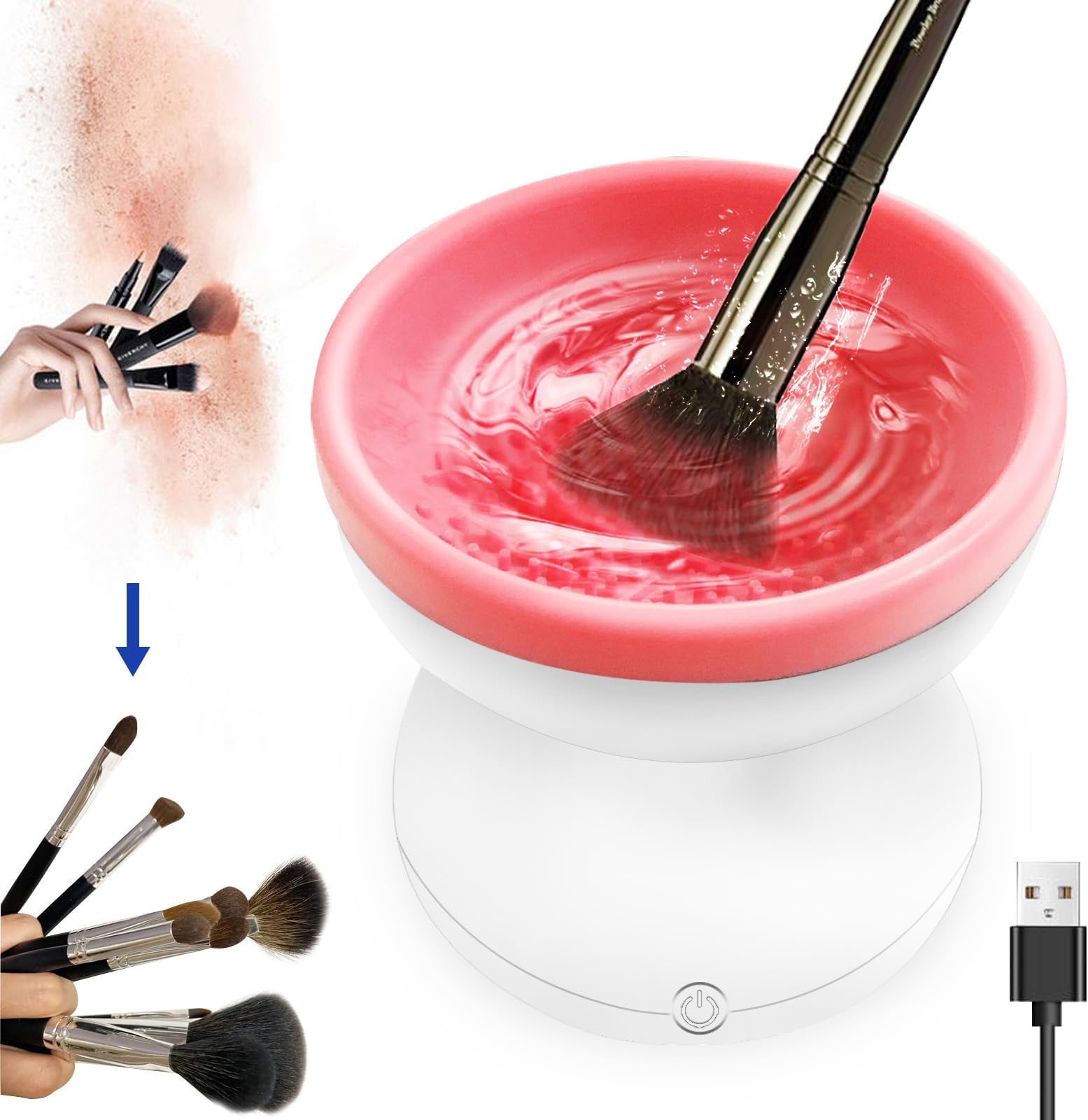 Amazon.com: Ipalmay Makeup Brush Cleaner - Electric Makeup Brush ...