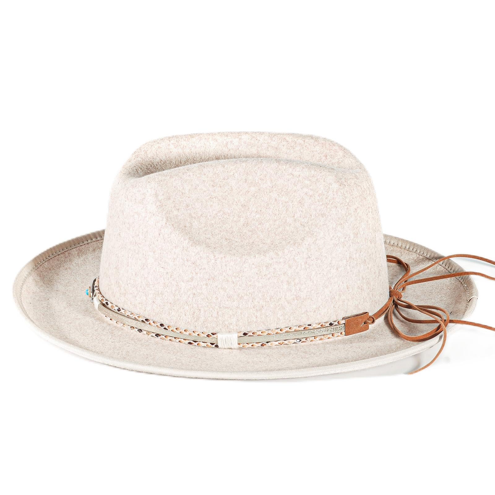 Snapklik.com : Open Road Hat Fedora Hat Pure Wool Felt Hat Vintage ...