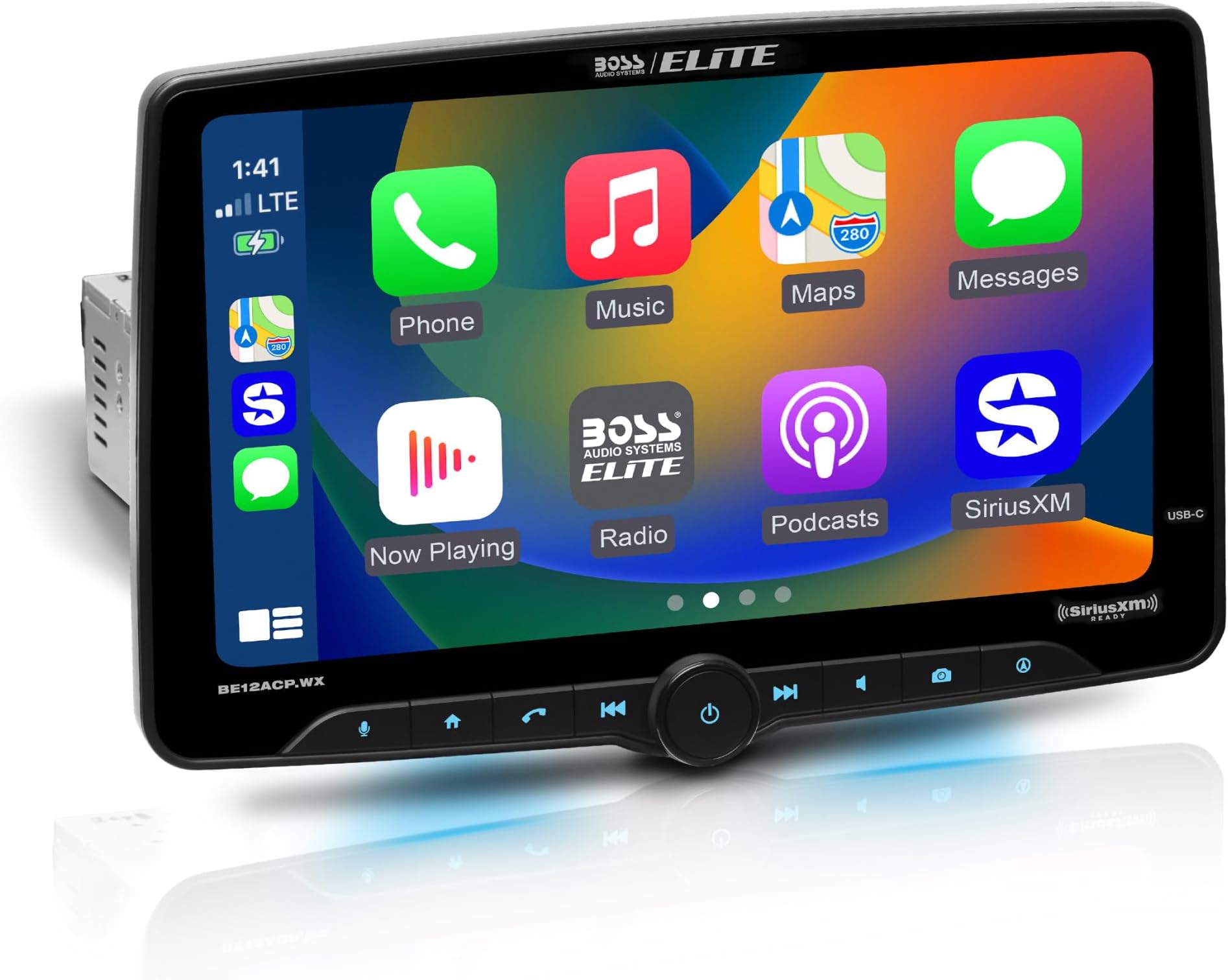 Amazon.com: BOSS Audio Systems Elite BE12ACP.WX Single DIN Car Stereo ...