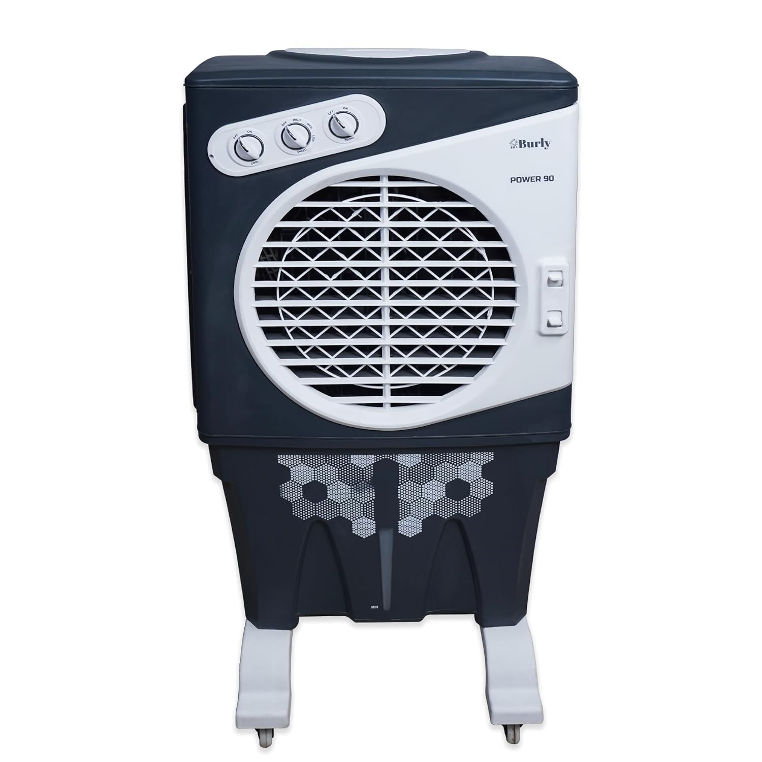 BURLY POWER 90 Ltr Honeycomb Desert Air Cooler Grey and White - (POWER ...