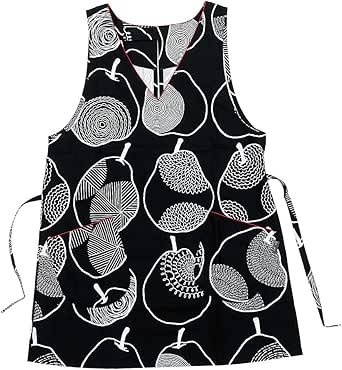 Amazon.co.jp: [isso ecco] イッソ・エッコ エプロン ワンピース ペアー フリーサイズ 日本製 黒 : ファッション