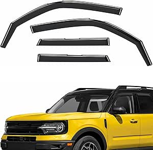 Amazon.com: Extra Durable Window Deflectors in-Channel Window Visors ...