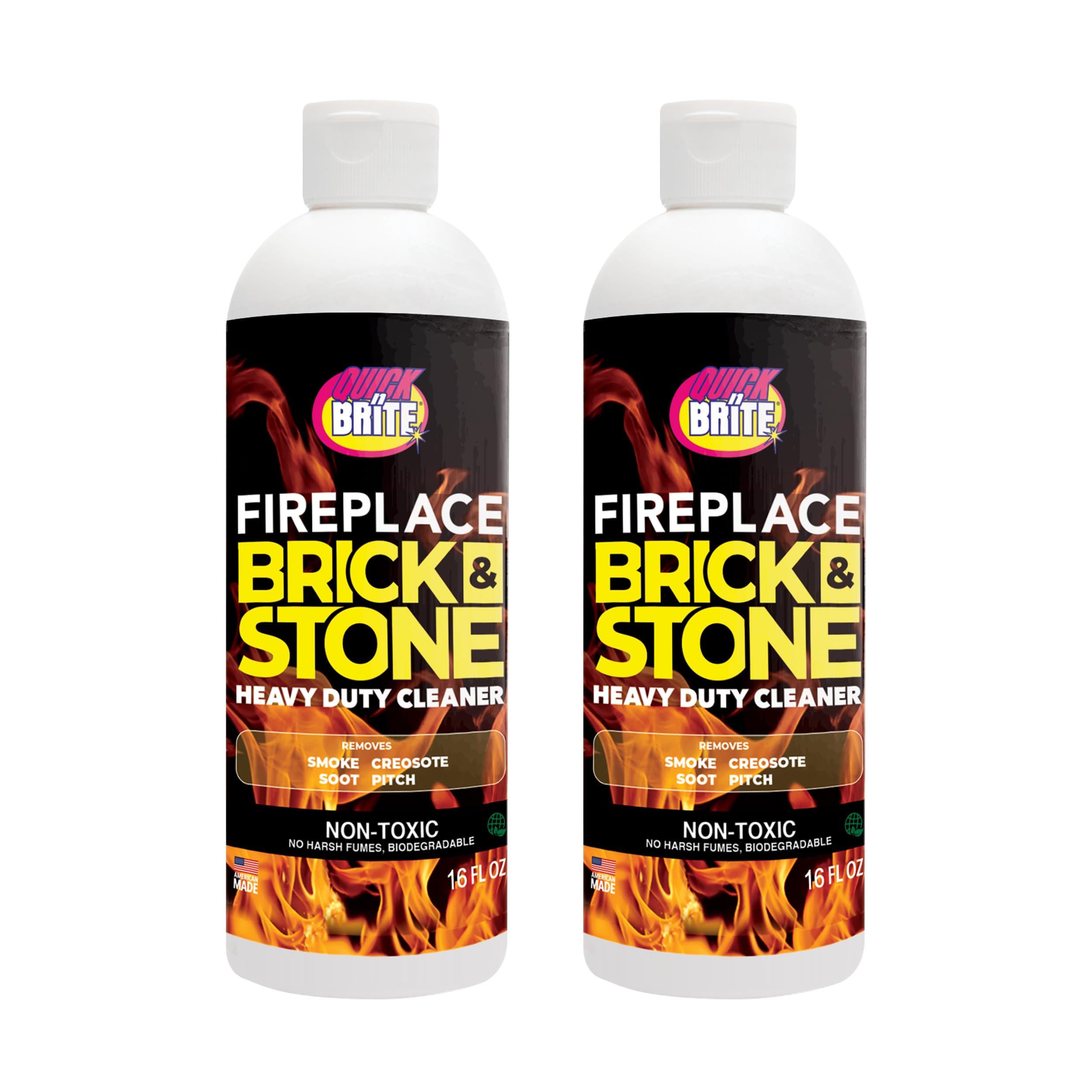 Amazon.com: Quick ‘n Brite Fireplace Gel Cleaner for Brick, Stone, Rock ...