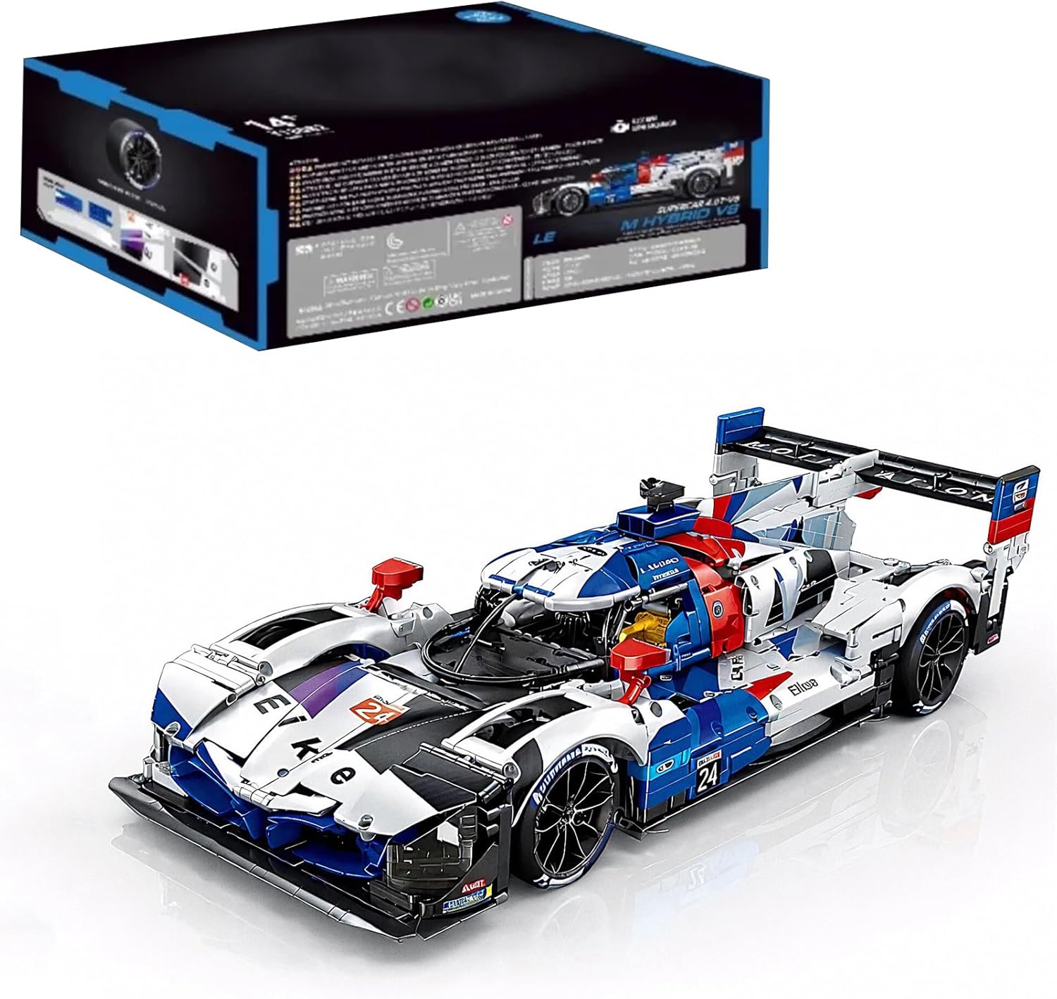 Amazon.com: AOUHMN Le M Hybrid V8 Hypercar Model Car Kit, Building Set ...