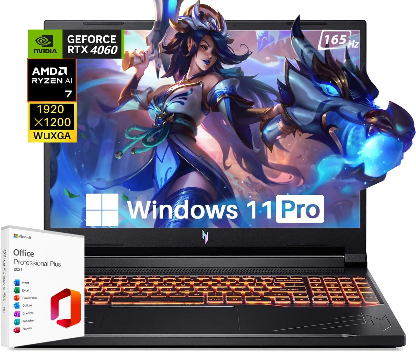 Amazon.com: acer Newest Nitro V 16 Gaming Laptop, with Office Lifetime ...