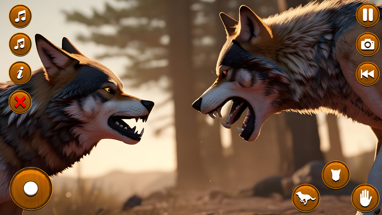 Wild Wolf Simulator Animal Games 2024: Ultimate Wolf Quest Attack ...